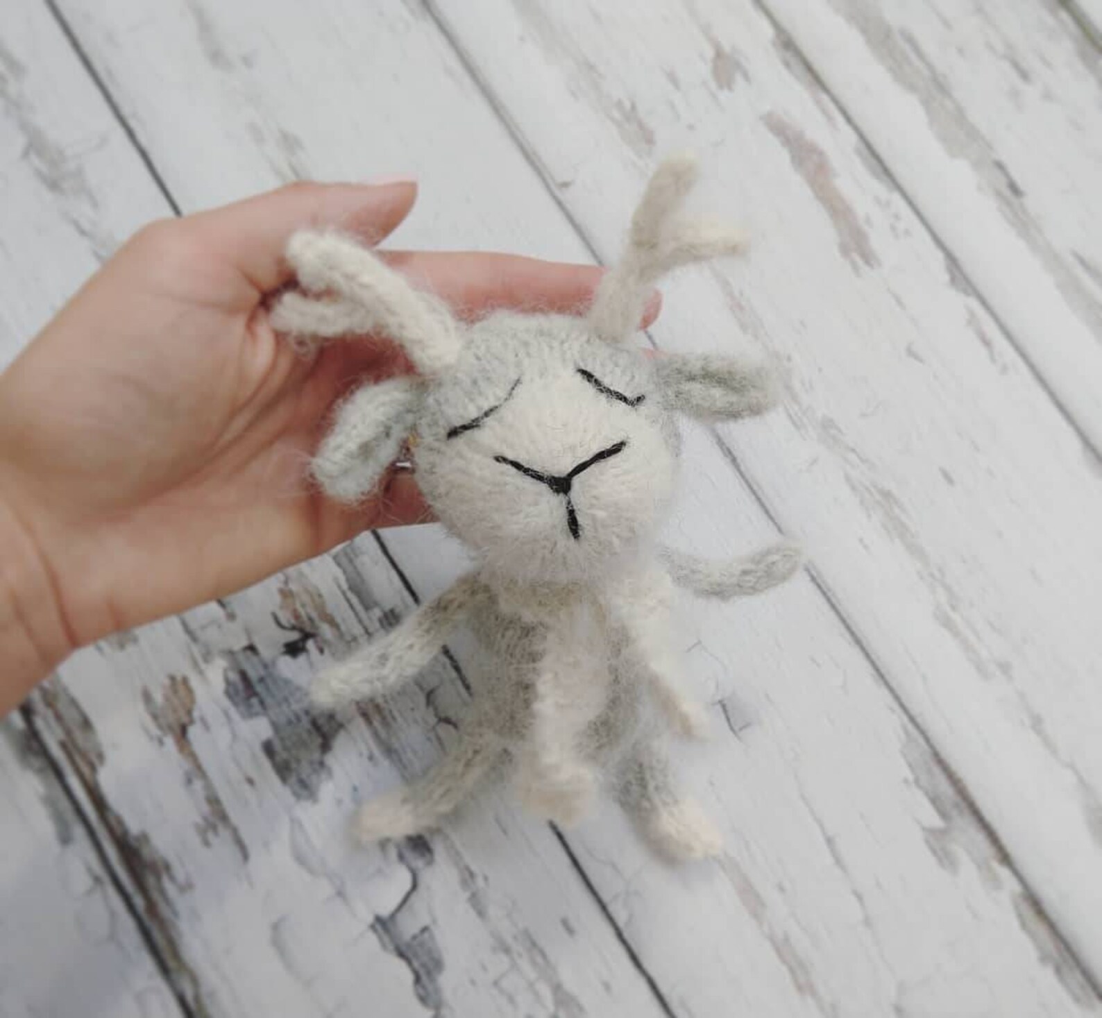 Little Creature Stuffed Reindeer, Baby Toy / Knitted Stuffie /toy ...