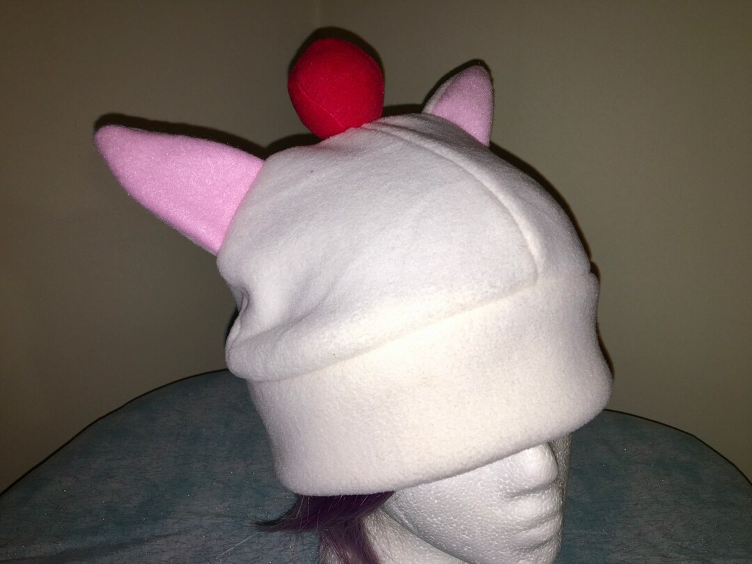 Moogle Fleece Hat - Final Fantasy Inspired - Made to Order - Etsy
