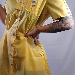 Vintage Waitress Uniform Dress Rad Retro Diner Waitress Dress 36 - Etsy
