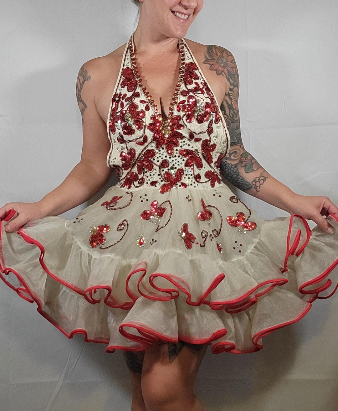 Vintage Showgirl Costume 1950s 1960s Cheesecake Dance Costume Mid ...