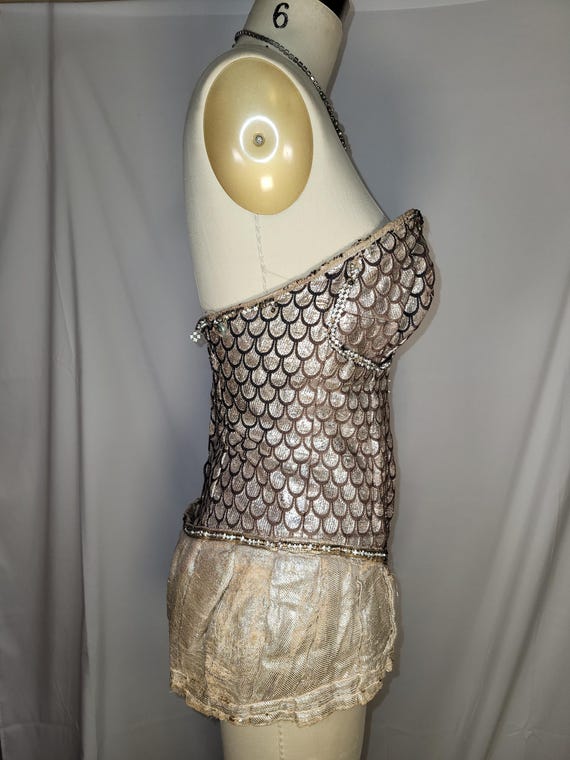 Vintage 1950s Circus Showgirl Costume Mermaid Fish Sc… - Gem