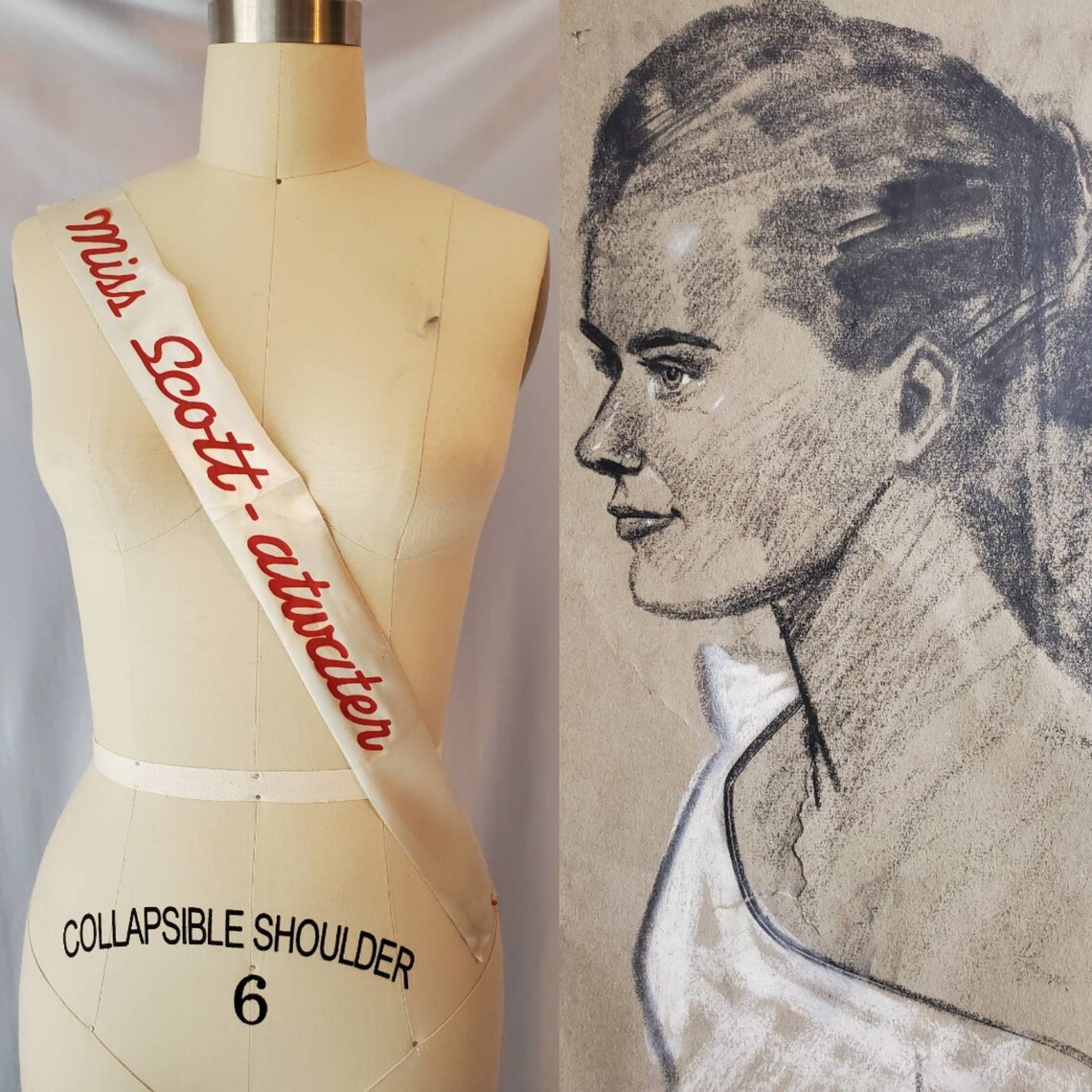 Vintage 1950s Beauty Queen Sash Miss Etsy