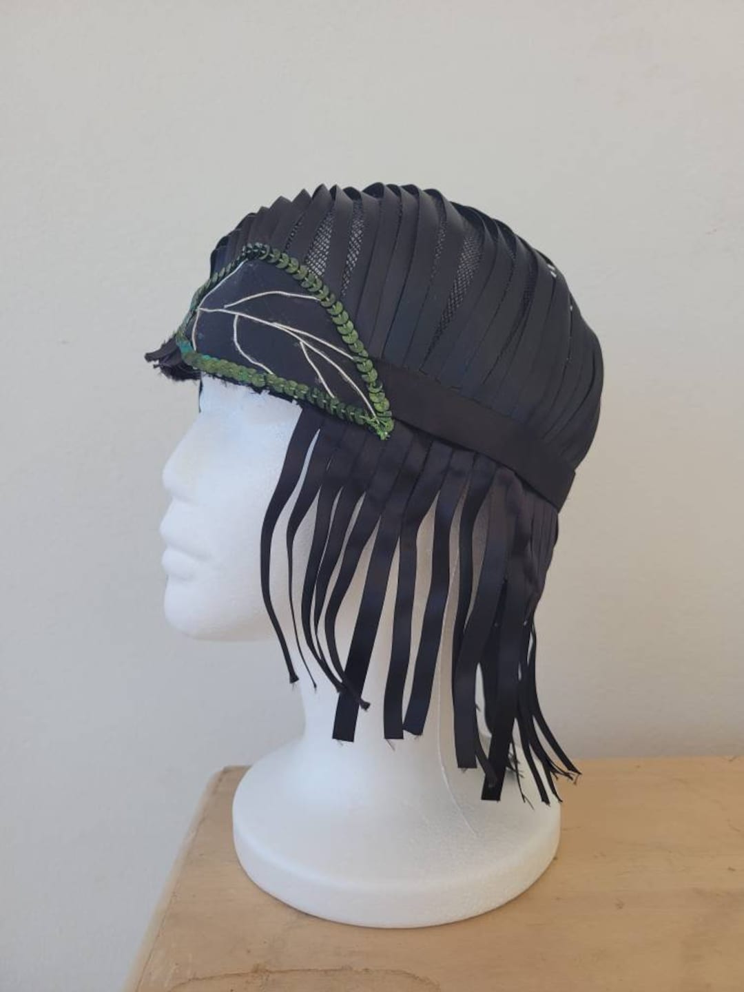 Vintage Flapper Wig Art Deco Ribbon Hair Cloche Wig - Etsy