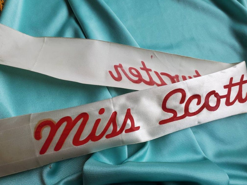 Vintage 1950s Beauty Queen Sash Miss Etsy