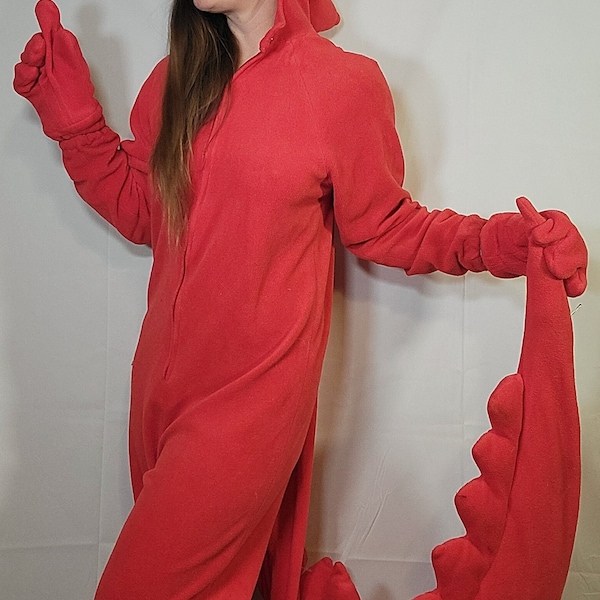 Red Dinosaur Onesie - Etsy