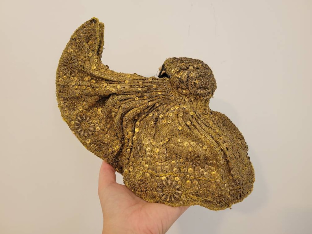 Vintage Antique 19th Century Goldhaube Headdress Bonnet Traditional ...