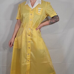 Vintage Waitress Uniform Dress Rad Retro Diner Waitress Dress 36 - Etsy