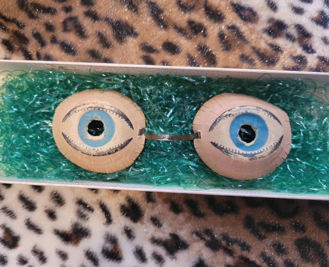Vintage Novelty Paper Eyes Toy 1920s Costume Glasses Disguise Antique ...