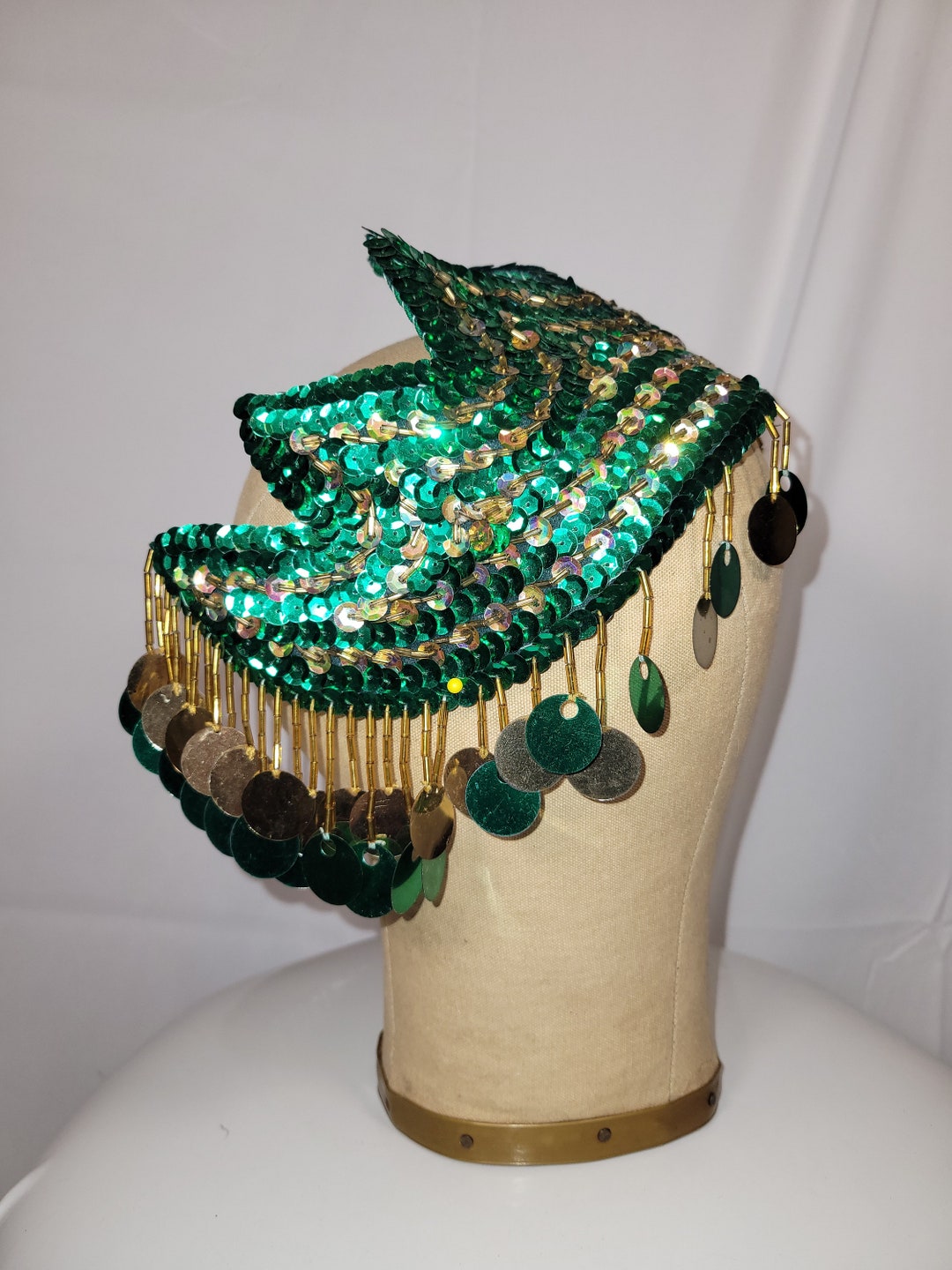 Vintage Sequin Showgirl Headpiece Circus Showgirl Costume - Etsy