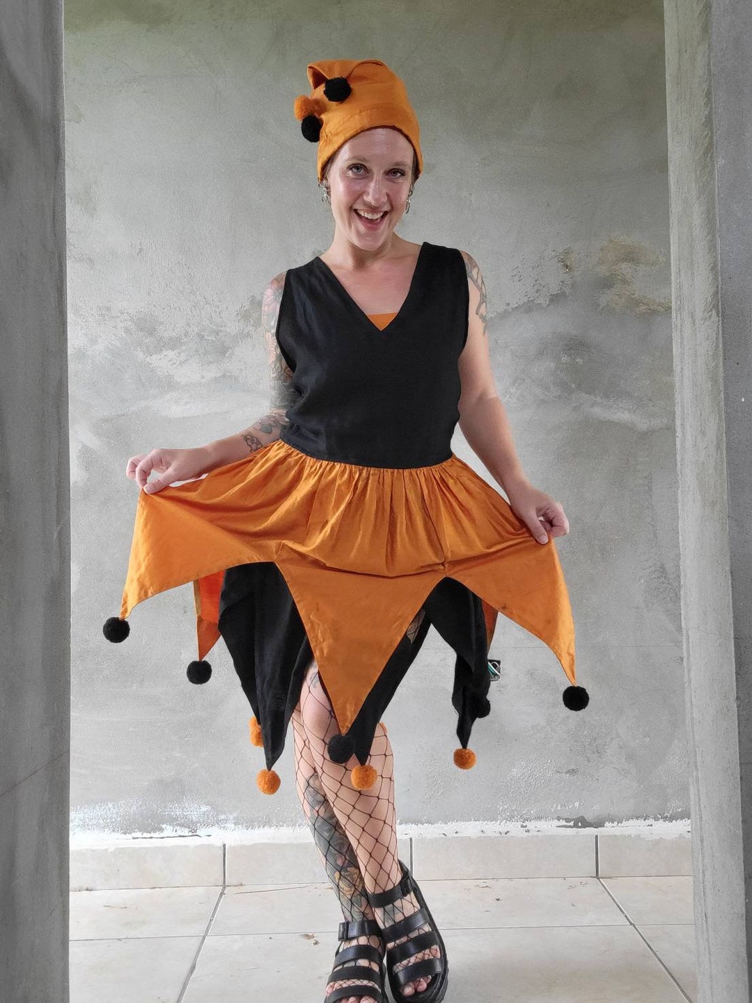 Vintage Halloween Costume Jester Harlequin Costume Halloween Dress - Etsy