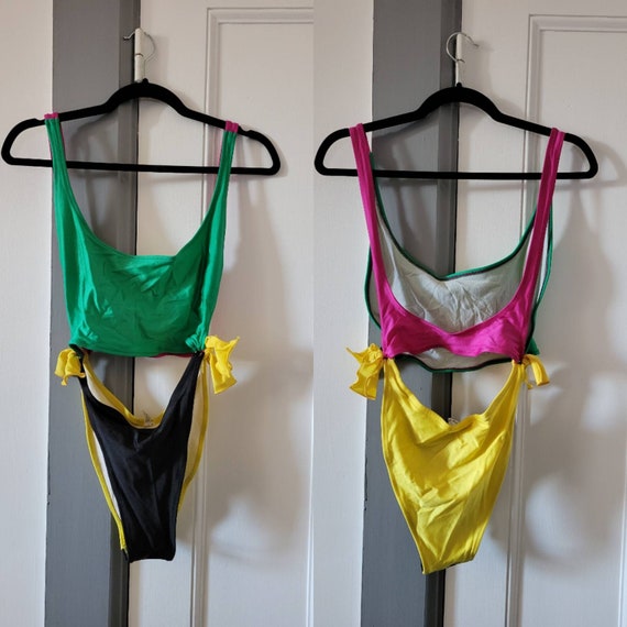vintage 1980s 90s monokini - Gem
