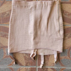 Vintage Blush Pink Heavy Knit Girdle Pinup Shapewear Garter Clips - Etsy