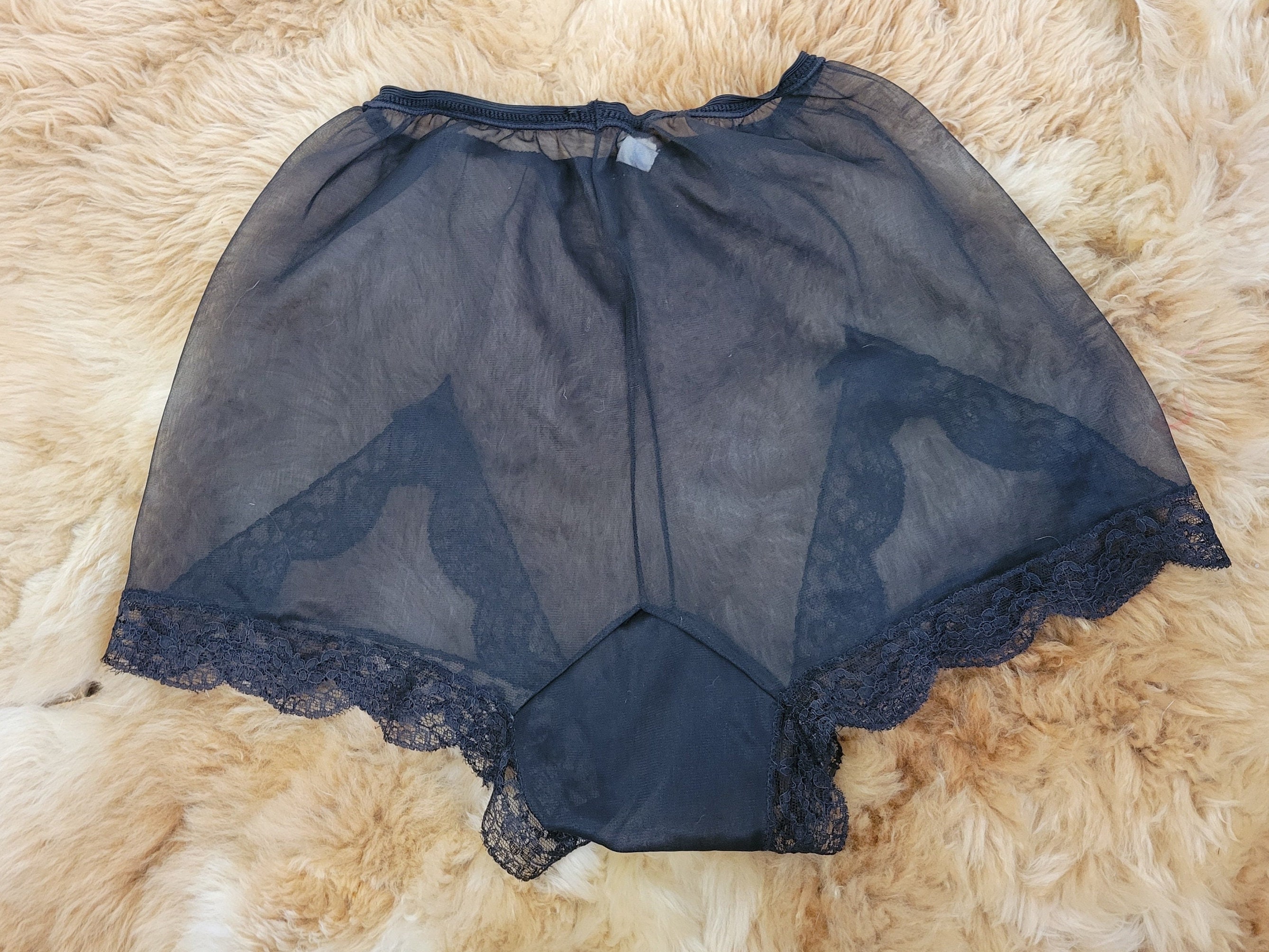 Vintage Mid Century Lace Chiffon Panties Pinup Mesh Tap Pants - Etsy