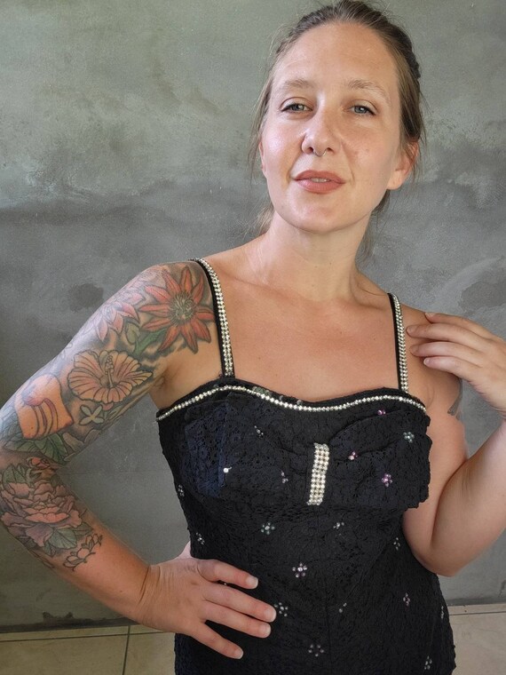 Vintage Mid Century Showgirl Costume And Gauntlet Glo Gem