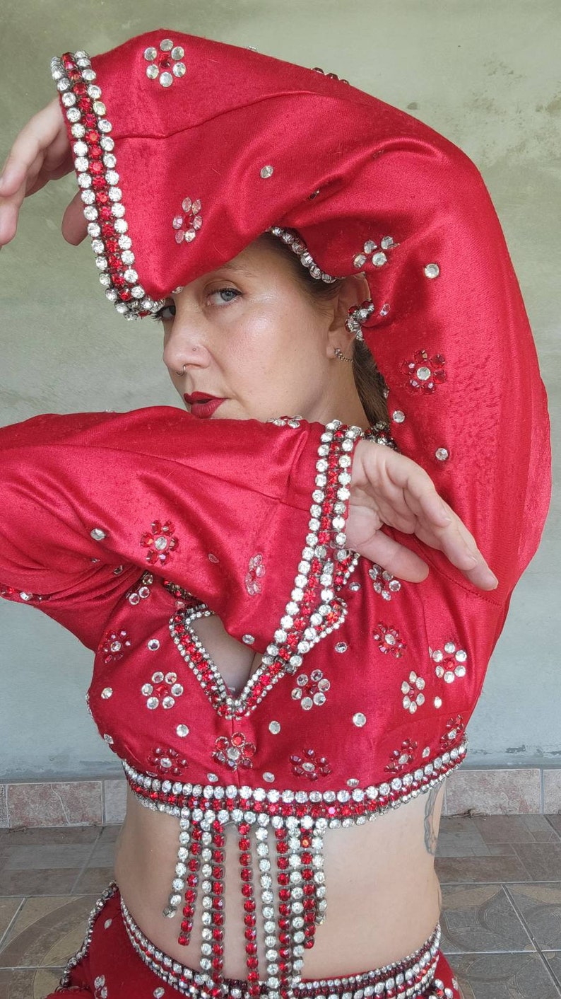 Vintage 1970s 1980s Circus Showgirl Costume Rhinestone - Etsy