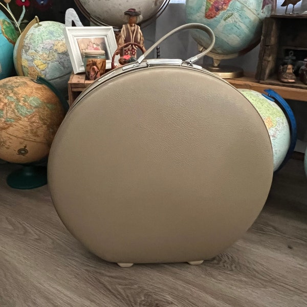 Round Suitcase - Etsy