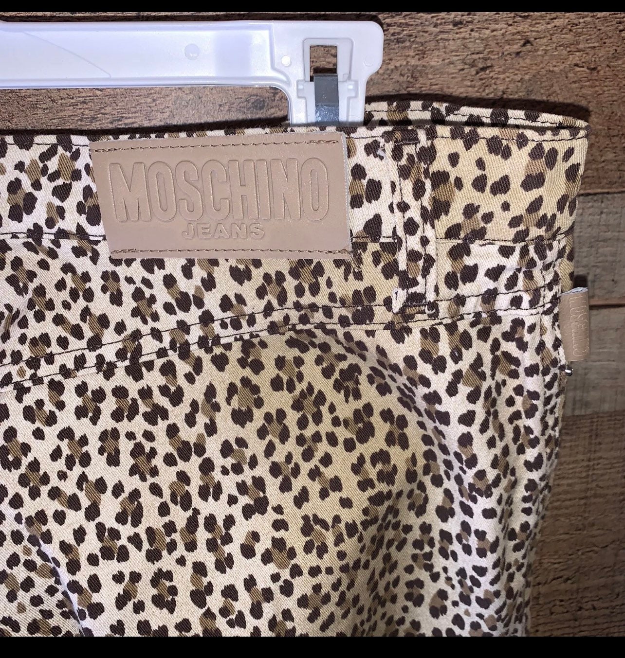 Vintage Moschino Leopard Print Jeans Trousers Pants 32 Groovy - Etsy