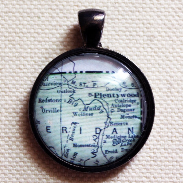 Vintage Map of Montana - Etsy