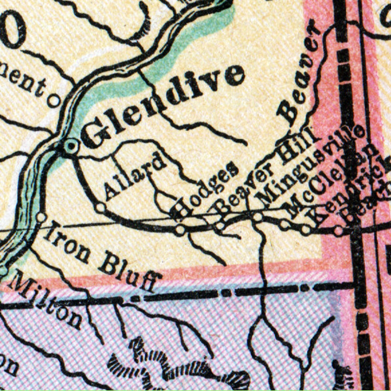 Glendive Montana Antique Vintage Map Pendant for Necklaces - Etsy