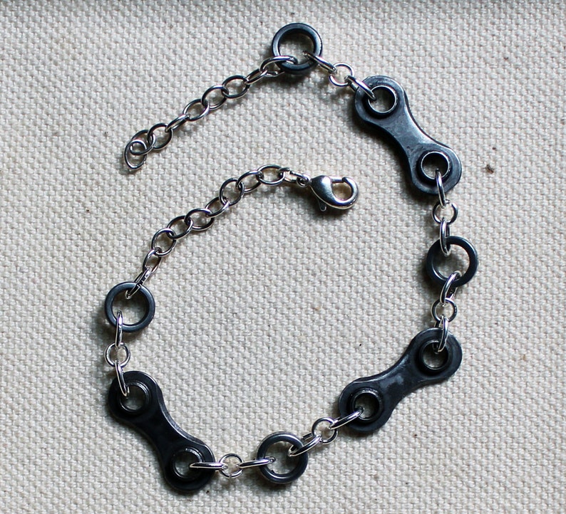 Upcycled Bicycle Chain Bracelet - Bike Bracelet, Bicycle Bracelet ...