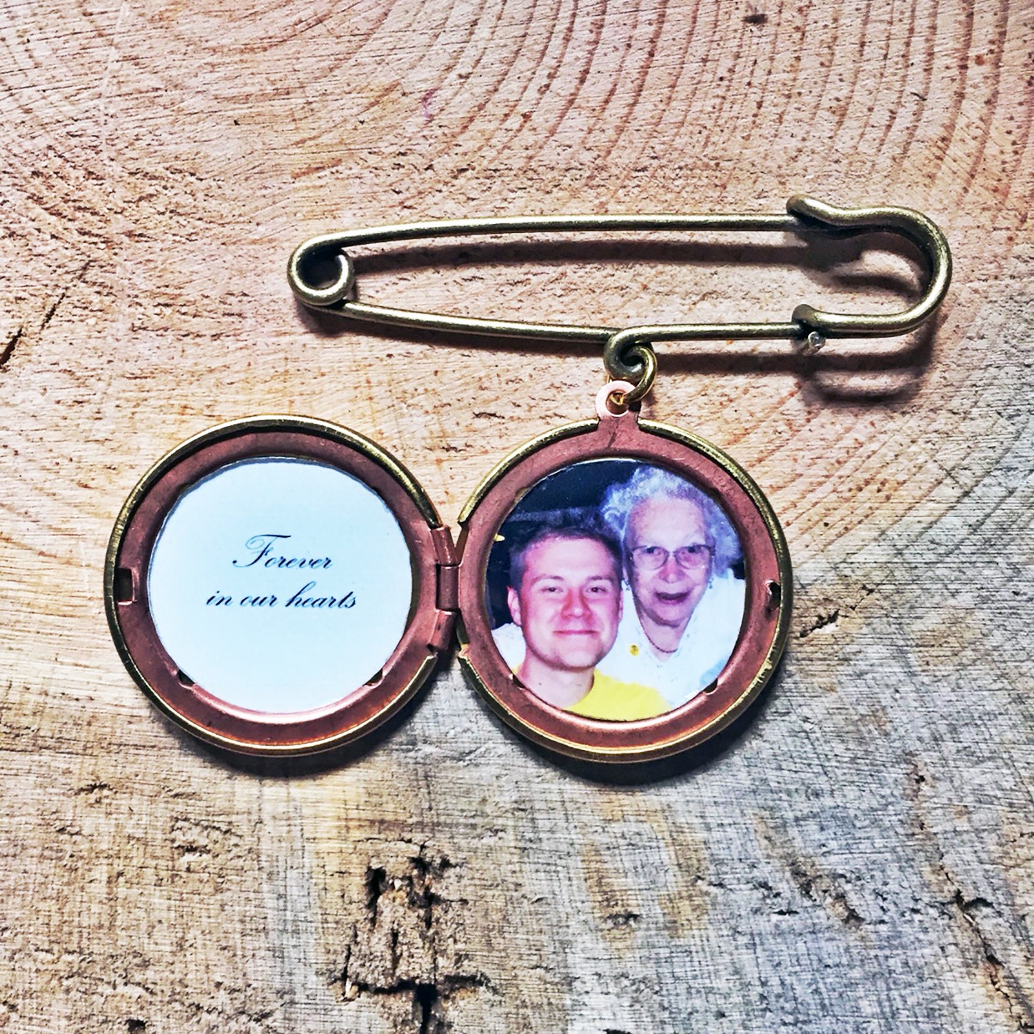 Men's Custom Secret Message and Photo Locket - Great Gift for Valentine ...