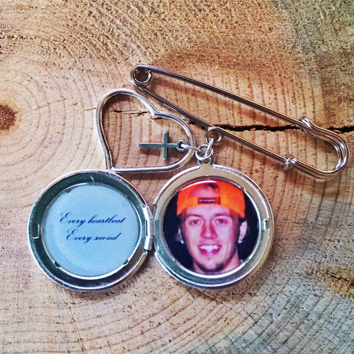 Men's Custom Secret Message and Photo Locket - Great Gift for Valentine ...