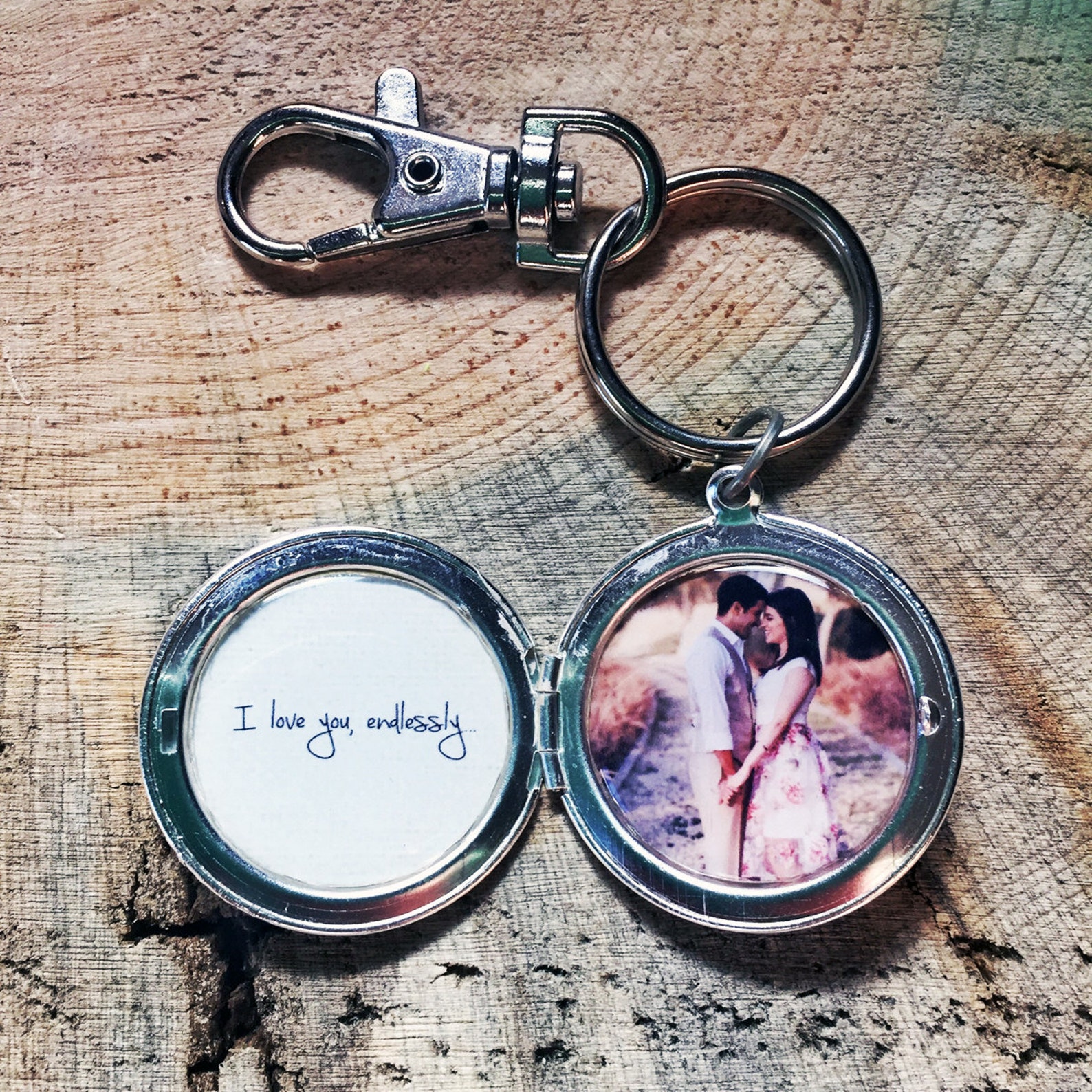 Men's Custom Secret Message and Photo Locket - Great Gift for Valentine ...