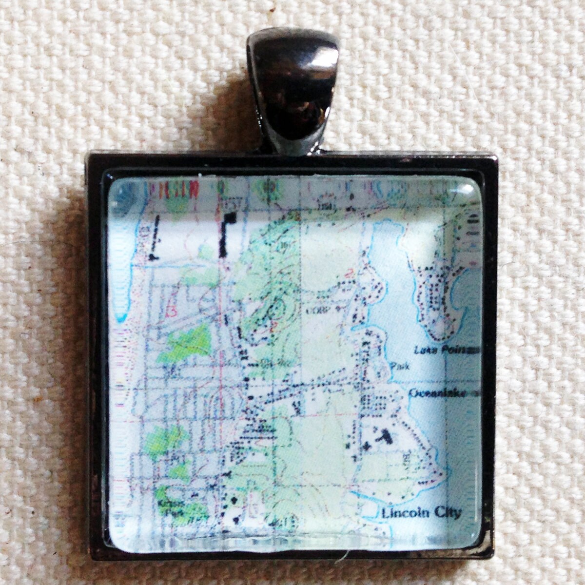 Custom Topographic Map Pendant for Necklaces, Bookmarks, Key Chains ...