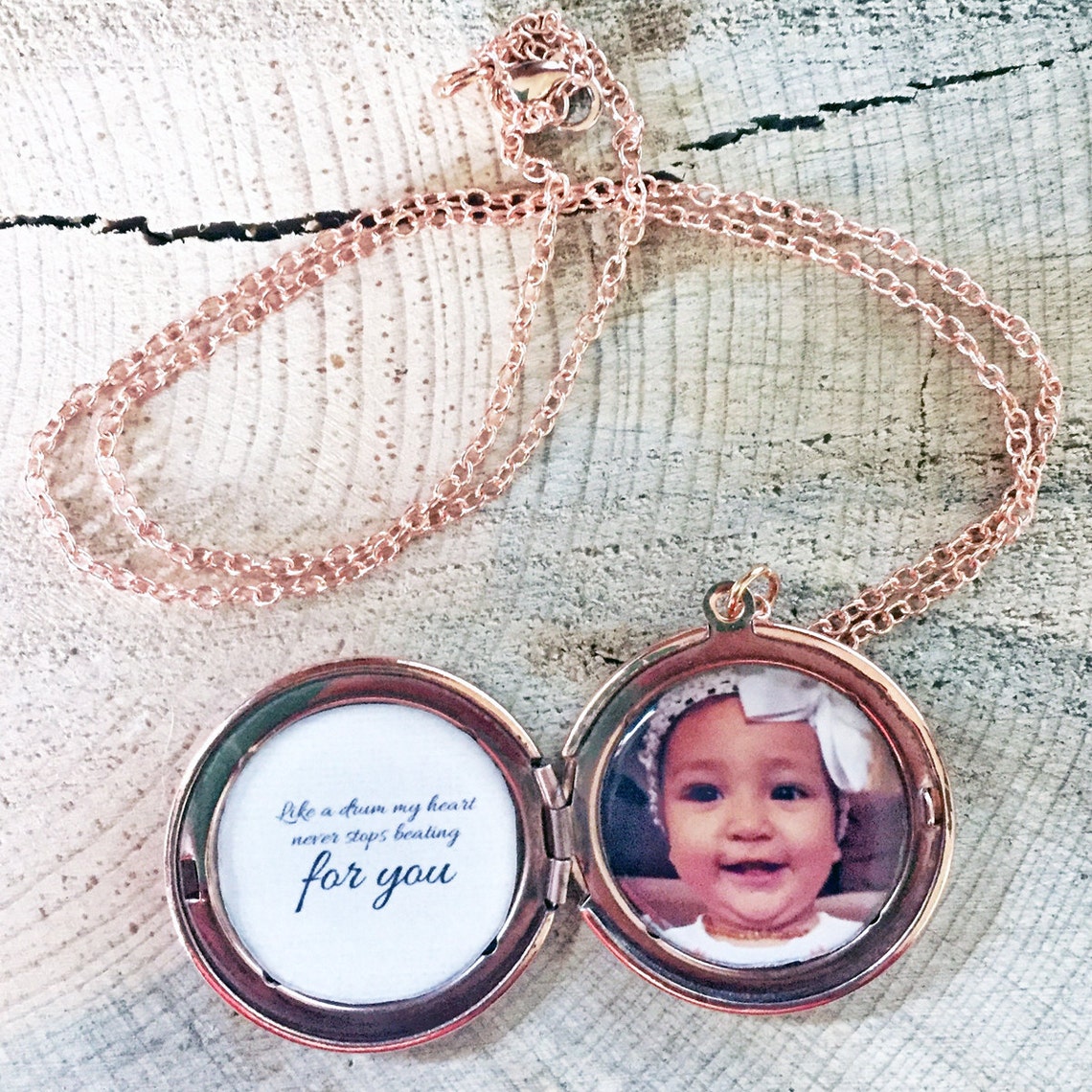Custom Personalized Secret Message and Photo Locket Great - Etsy