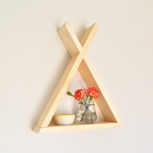 The Tepee Shelf the Teepee Shelf Rustic Nursery Decor Baby Shower Gift ...