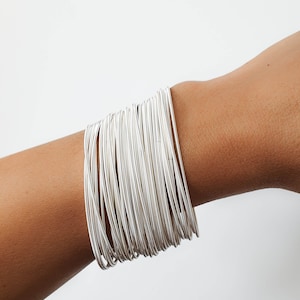 Guitar String Bracelets, Silver Spring Bracelets, Stainelss Steel ...