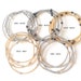 Flexible Set 4 Wire Beaded Stainless Steel Spring Bracelets,guitar ...