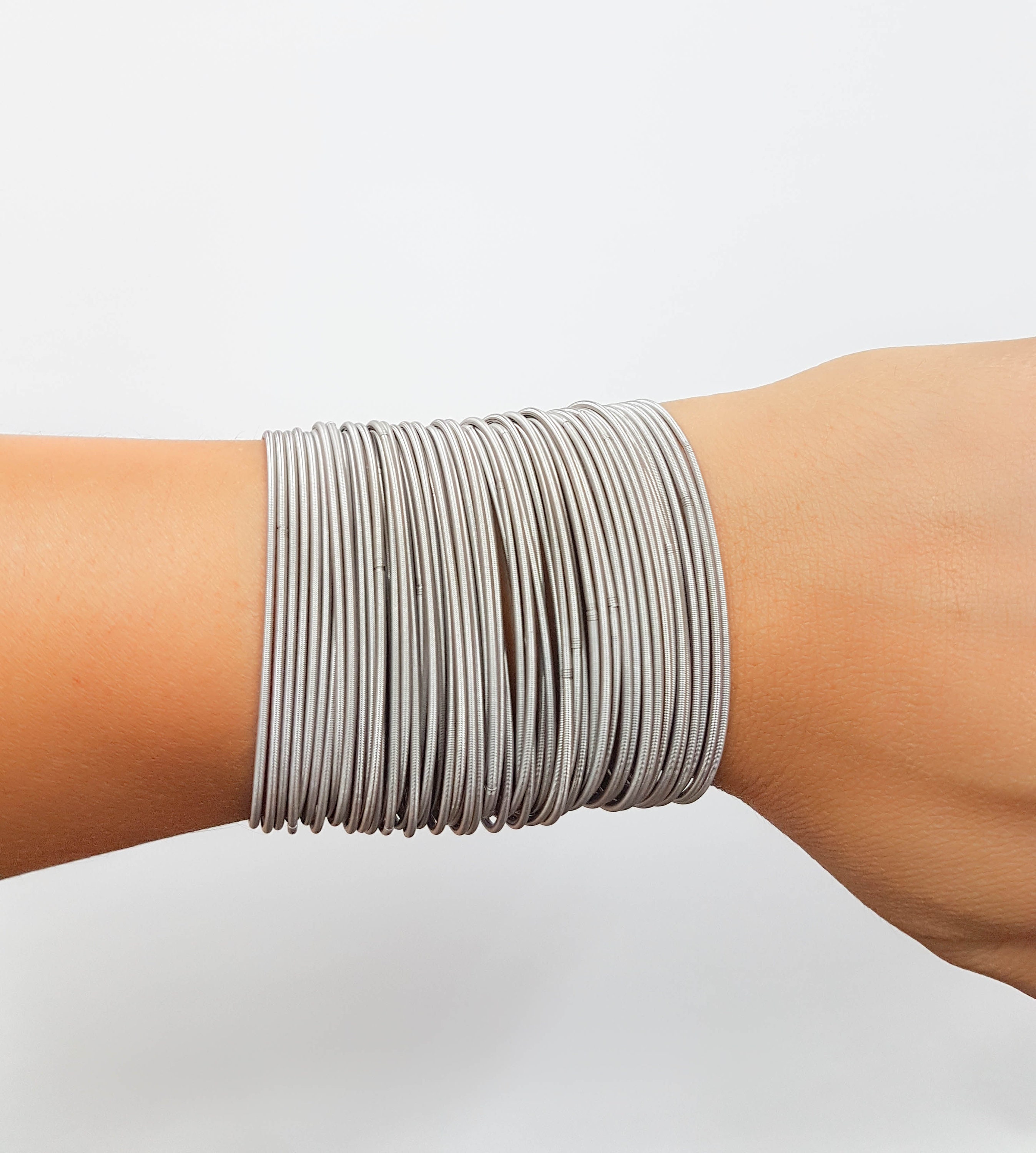 Rose Gold Guitar String Bracelets Rose Gold Spring Bracelets - Etsy