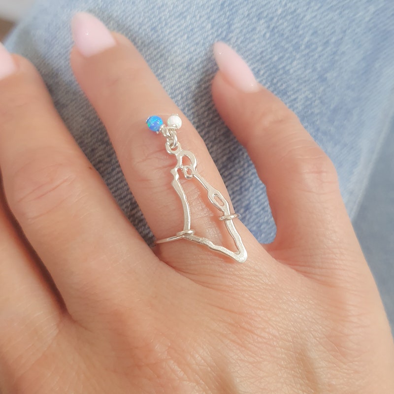 Black Diamond Ring Israel - Etsy