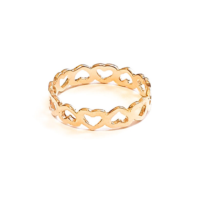 Gold Heart Ring - Etsy