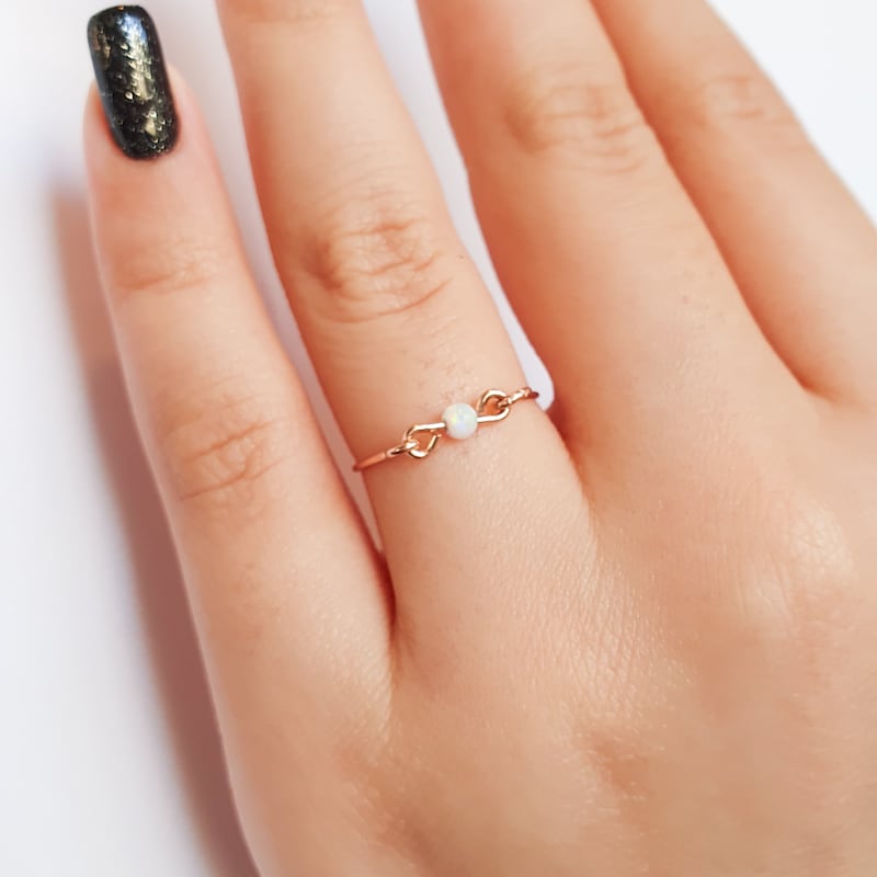Thin Opal Ring - Etsy
