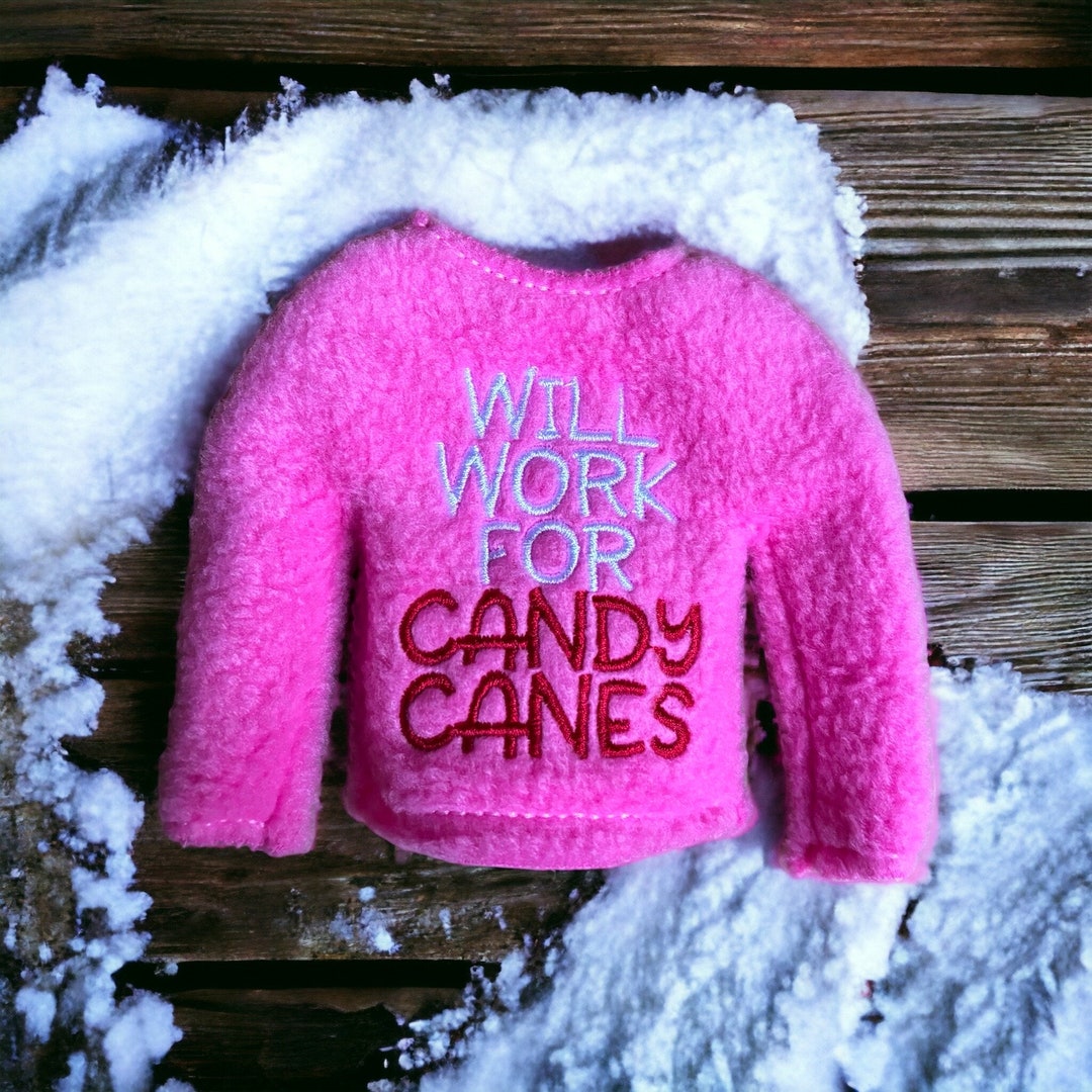 Will Work for Candy Canes Elf Shirt | Holiday Elf Sweater | Elf ...