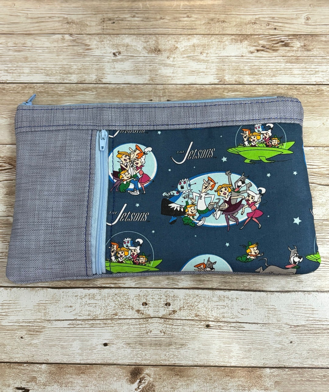 The Jetsons Cartoon Clutch Bag: Faux Leather Zipper Pouch - Etsy