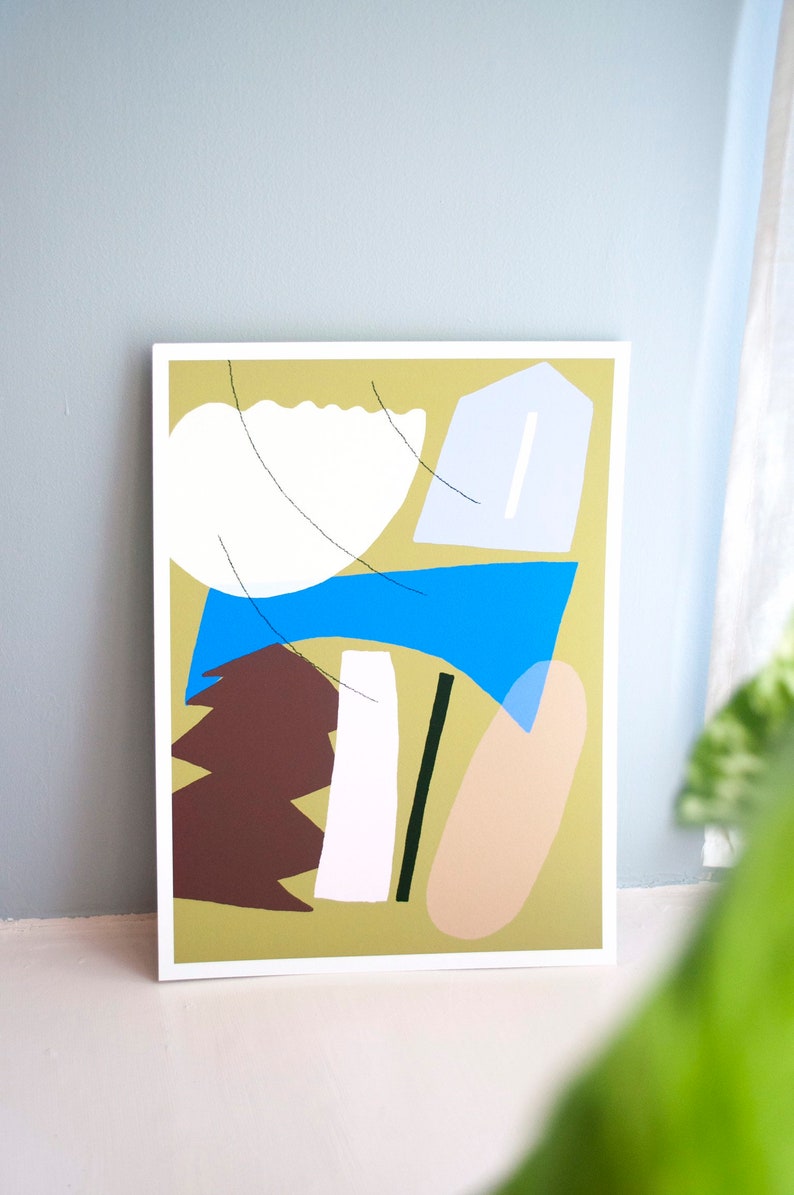 Blue Bridge - Artprint - Etsy