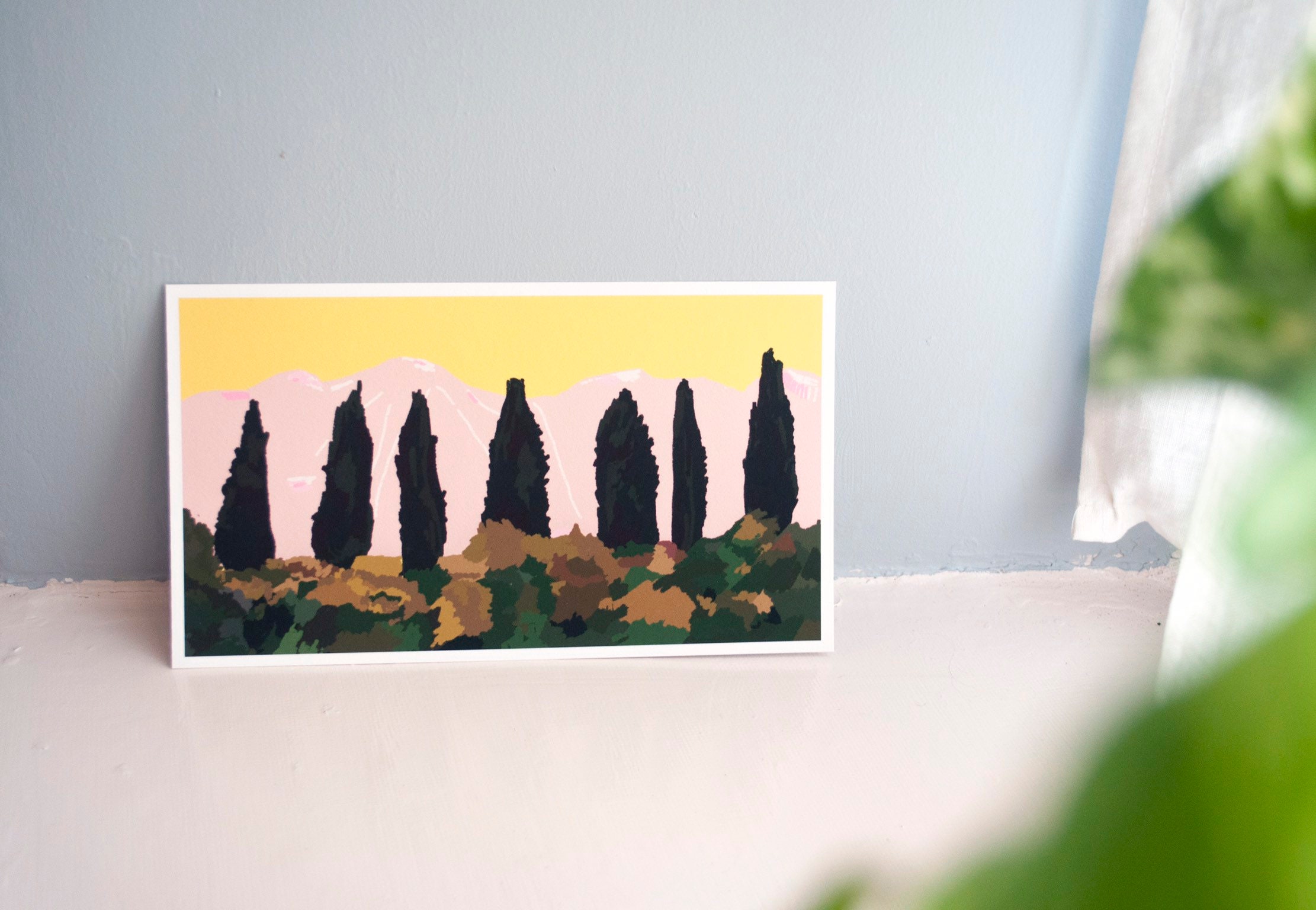 Poplar Trees in Summer - Artprint - Etsy