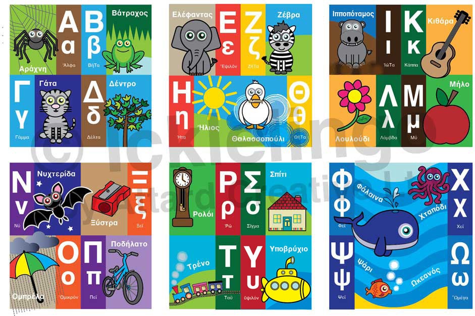 GREEK Alphabet Wall Frieze, Instant Download - Etsy