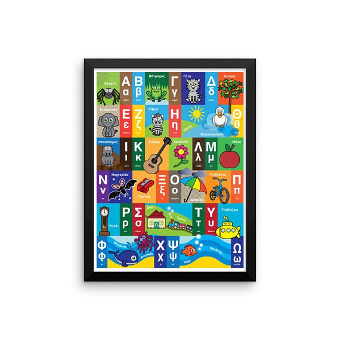 GREEK Alphabet Poster - Etsy