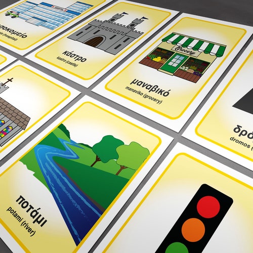 GREEK Flash Cards Instant Download - Etsy UK