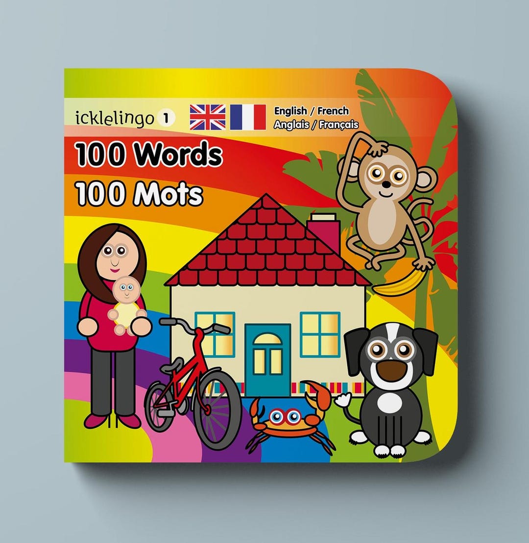 FRENCH Bilingual Children's First Words Book - Etsy
