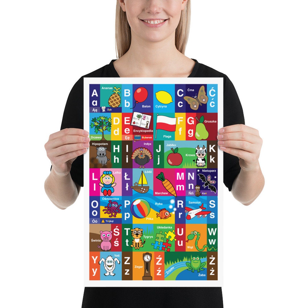 POLISH Alphabet Poster - Etsy