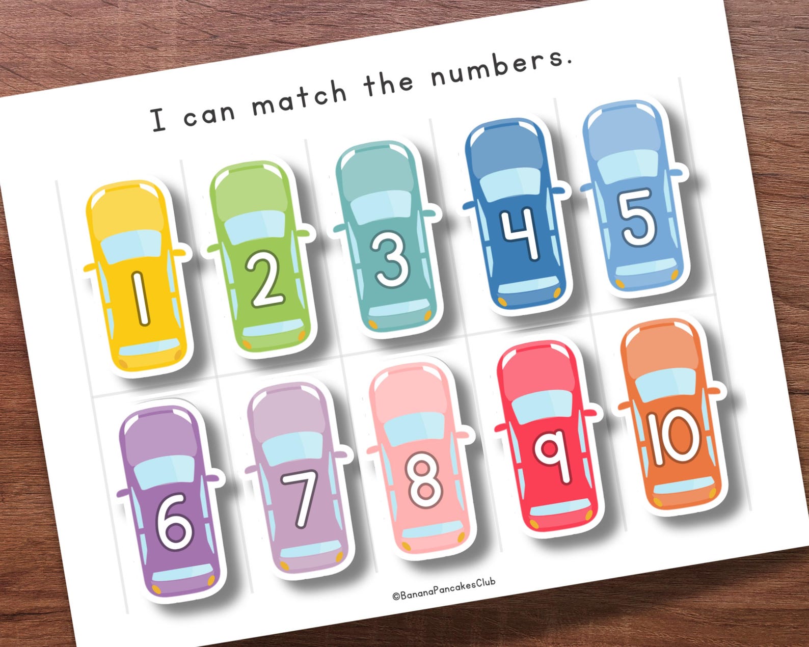 Montessori Counting Activity for Toddlers Number Match Practice 1 to 10 ...