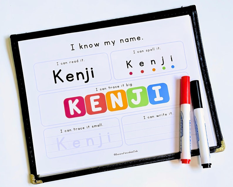 Printable Name Workbook, Personalized Name Tracing and Writing Practice ...