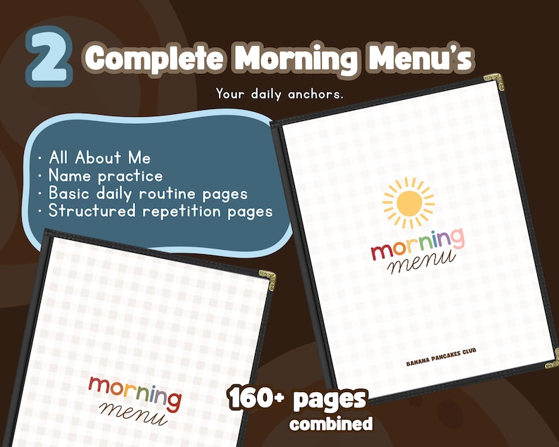 Toddler Morning Menu, Preschool Kindergarten Homeschool, Morning Time ...