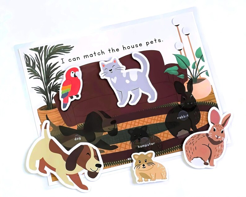 Pets Animal Shadow Matching Activity for Toddlers Learning Resources ...