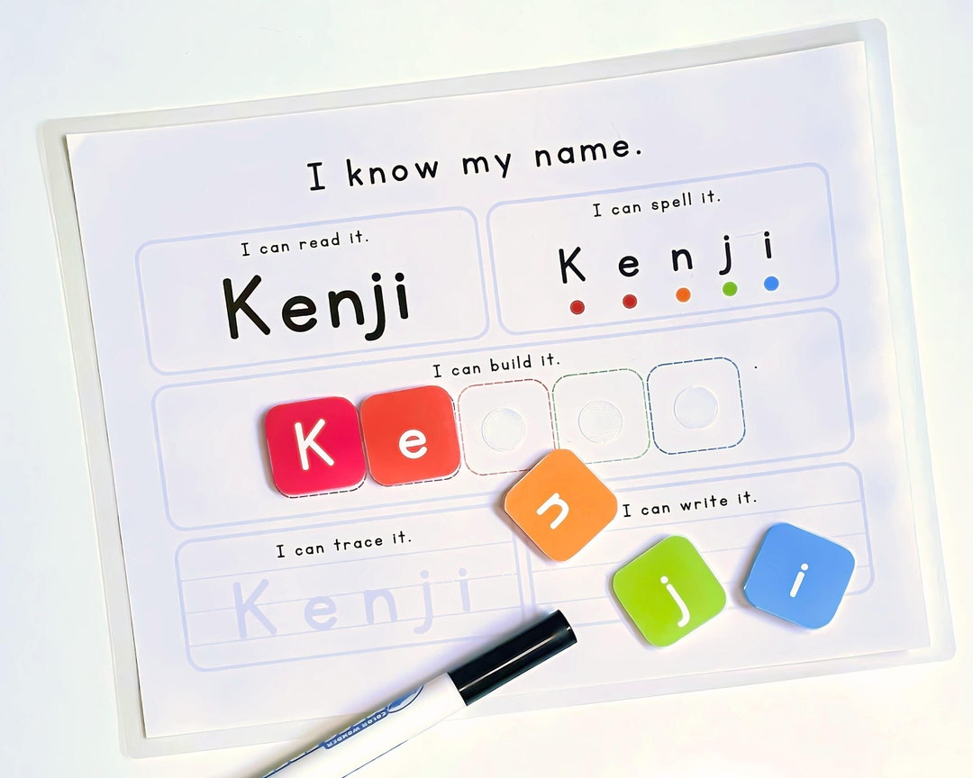 Custom Printable Name Workbook Personalized Name Tracing and Writing ...
